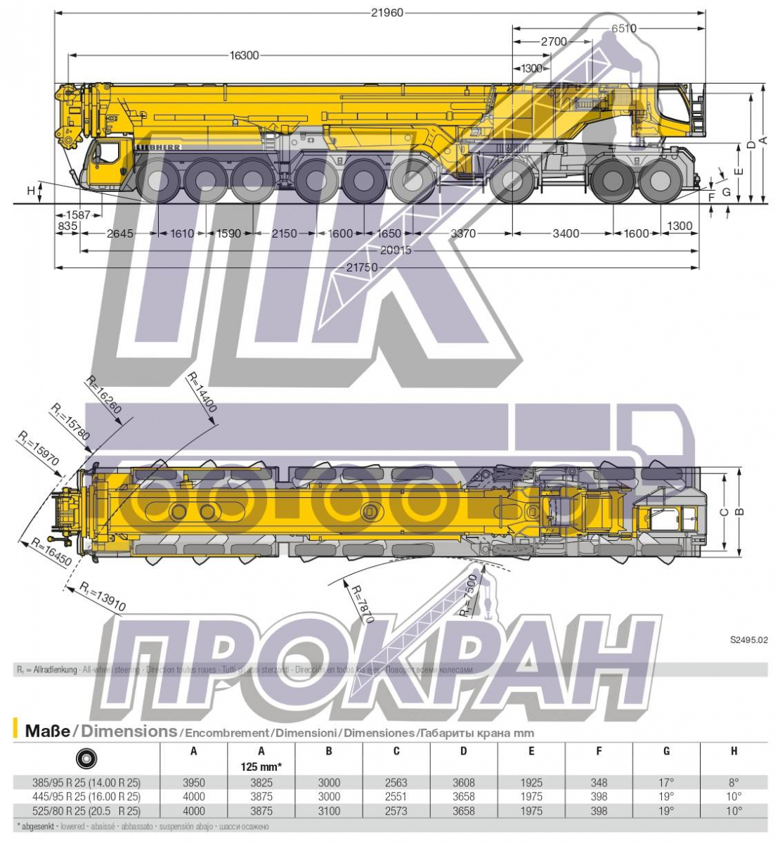 Аренда автокрана Liebherr LTM 1750 – 750 тонн | Цены и условия аренды в ...